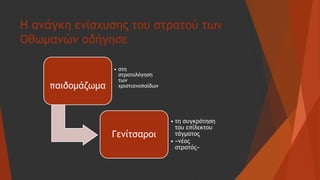 ΙΙΙ. ΑΝΑΣΥΣΤΑΣΗ ΒΥΖΑΝΤΙΟΥ ΚΑΙ ΥΠΟΤΑΓΗ ΣΤΟΥΣ ΟΘΩΜΑΝΟΥΣ 1. Η διαμόρφωση ...