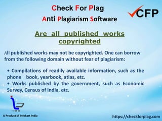 Terminologies related to Plagiarism | PPTX