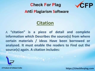 Terminologies related to Plagiarism | PPTX