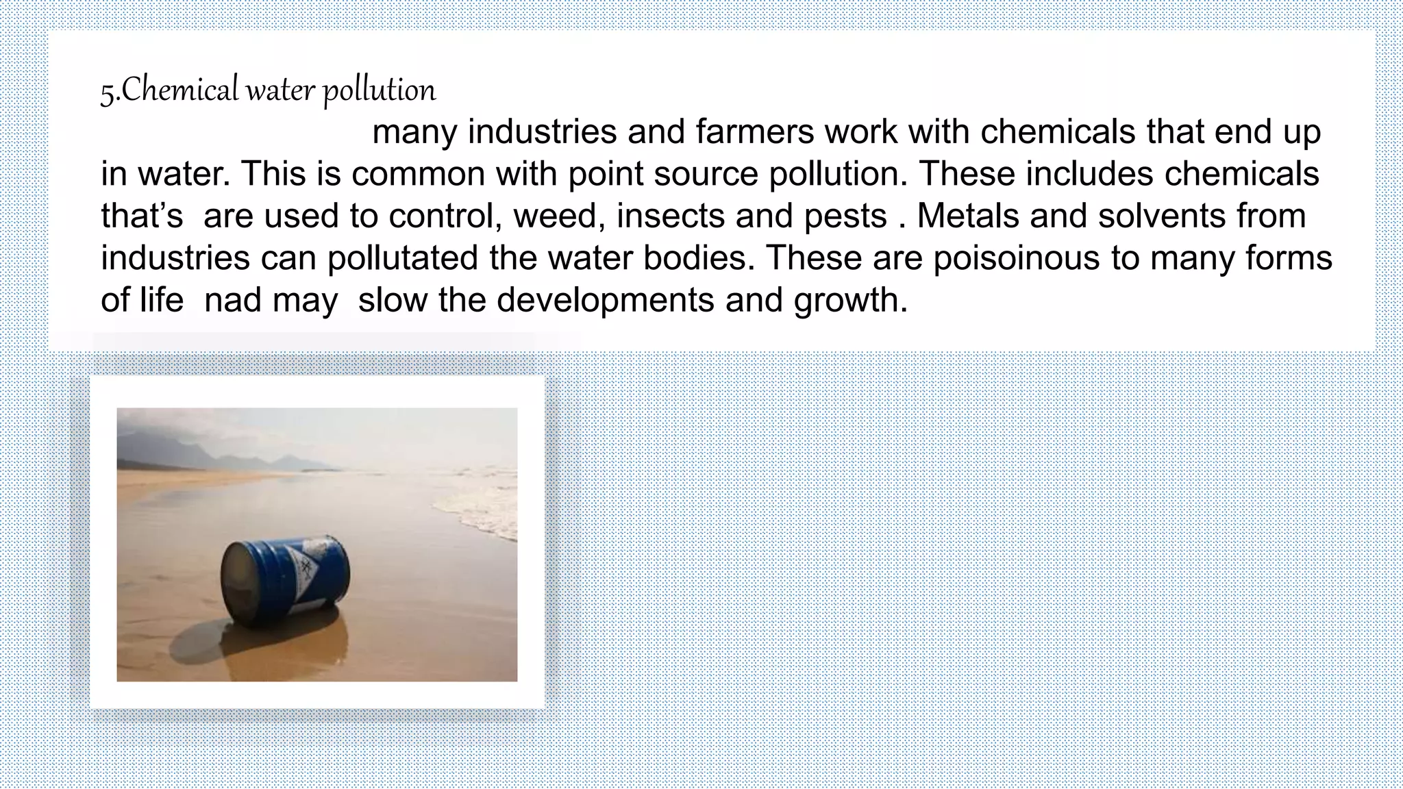 waste water and water pollution | PPTX