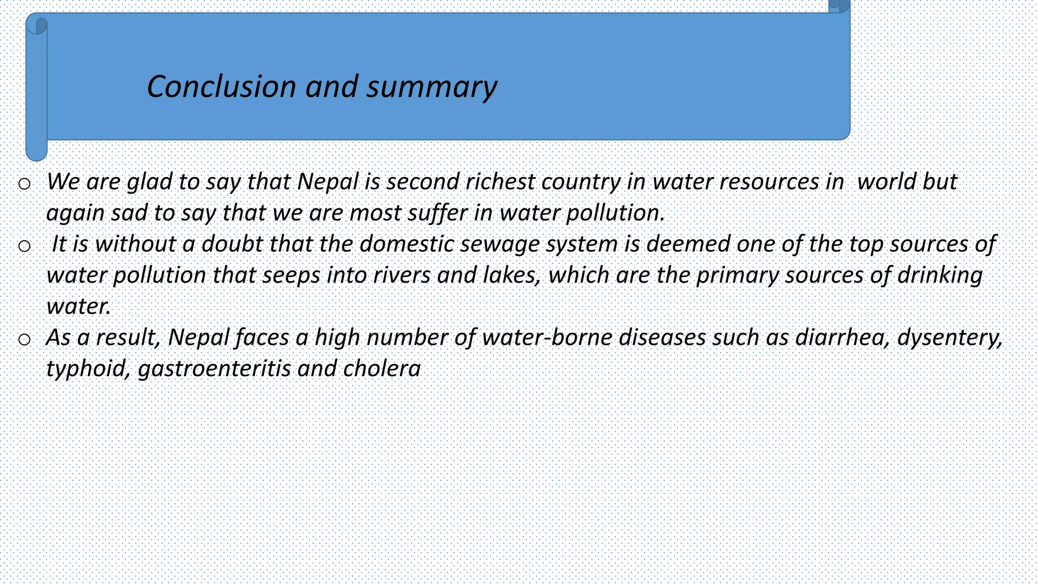 waste water and water pollution | PPTX
