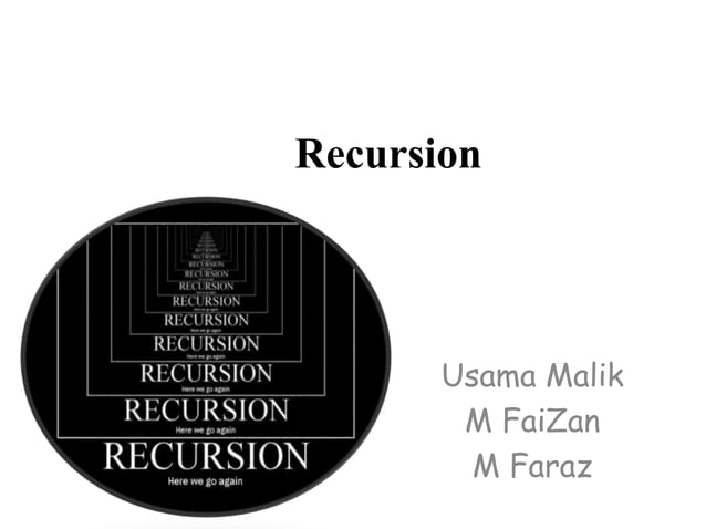 Recursion | PPT