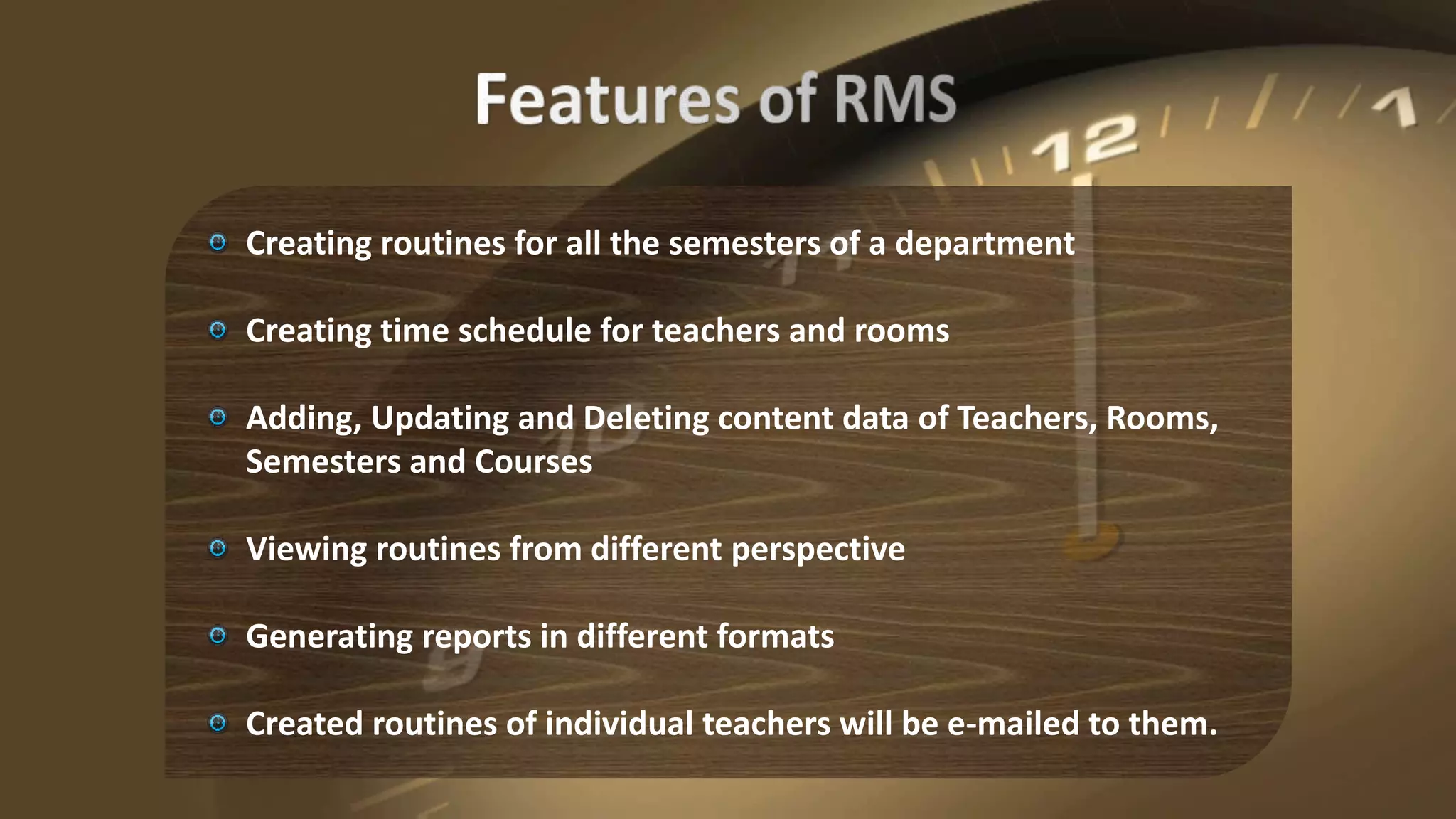 Routine Management System of Ahsanullah University of Science ...