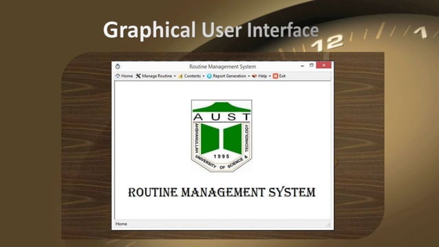 Routine Management System of Ahsanullah University of Science ...