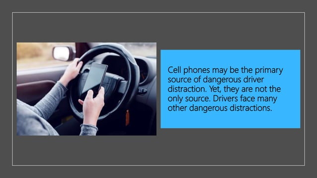 Distracted Driving Awareness Month | PPTX