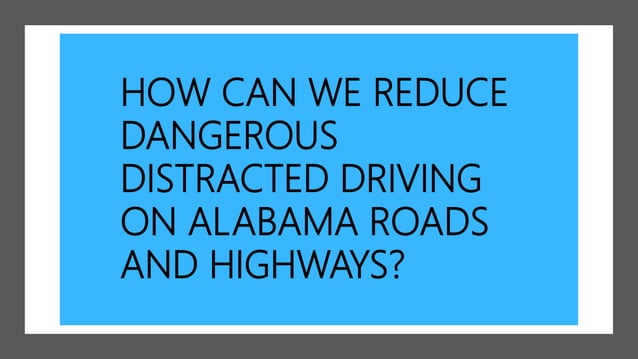 Distracted Driving Awareness Month | PPTX