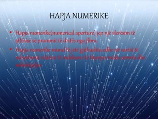 Fibrat Optike - projekt | PPTX