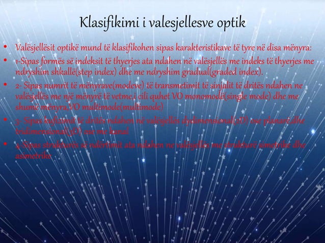 Fibrat Optike - projekt | PPT