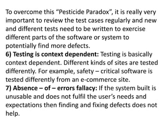 Software Testing Principal | PPT