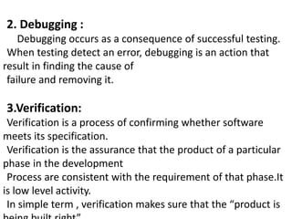 Software Testing Principal | PPT