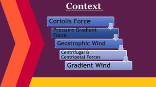 Geostrophic wind & Gradient wind | PPTX