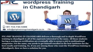 PHP TRAINING IN CHANDIGARH | PPTX