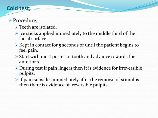 diagnosis of pulpal pathologies | PPTX | Oral care | Personal Care