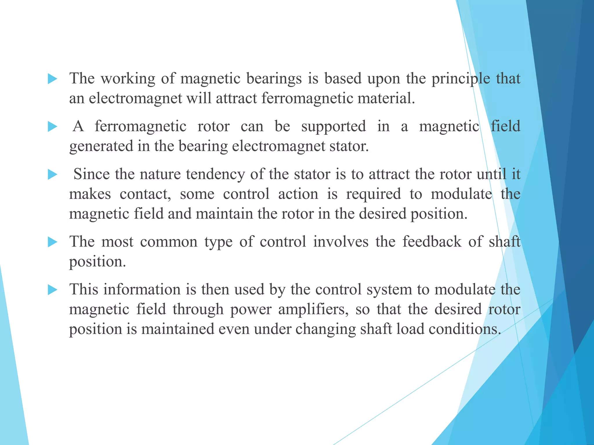 Presentation on magnetic bearing | PPTX