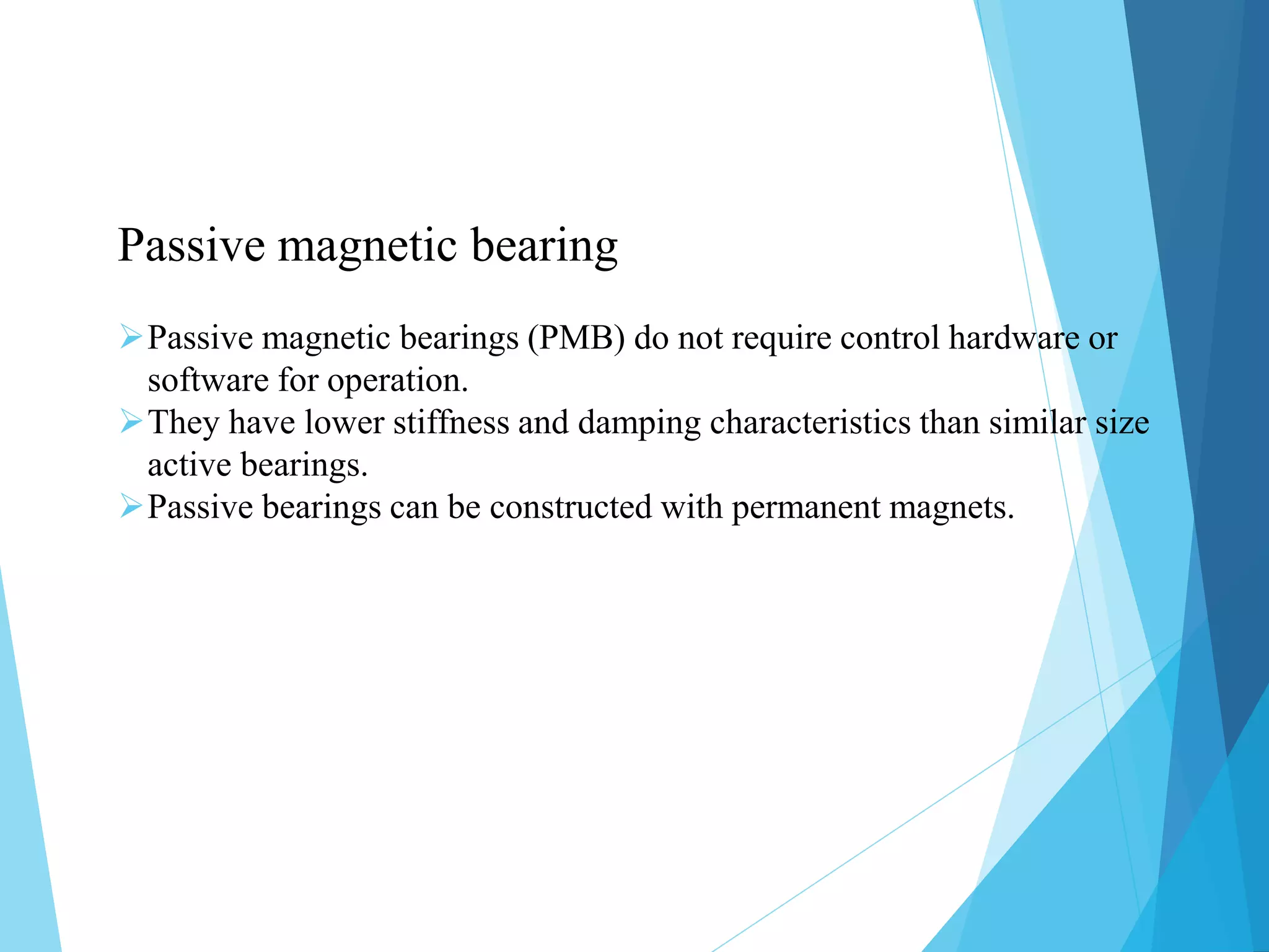 Presentation on magnetic bearing | PPTX
