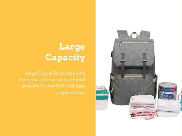 DIAPER BACKPACK FOR PARENTS | PPTX