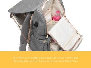 DIAPER BACKPACK FOR PARENTS | PPTX