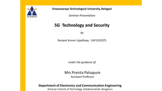 Presentation on 5G security | PPTX