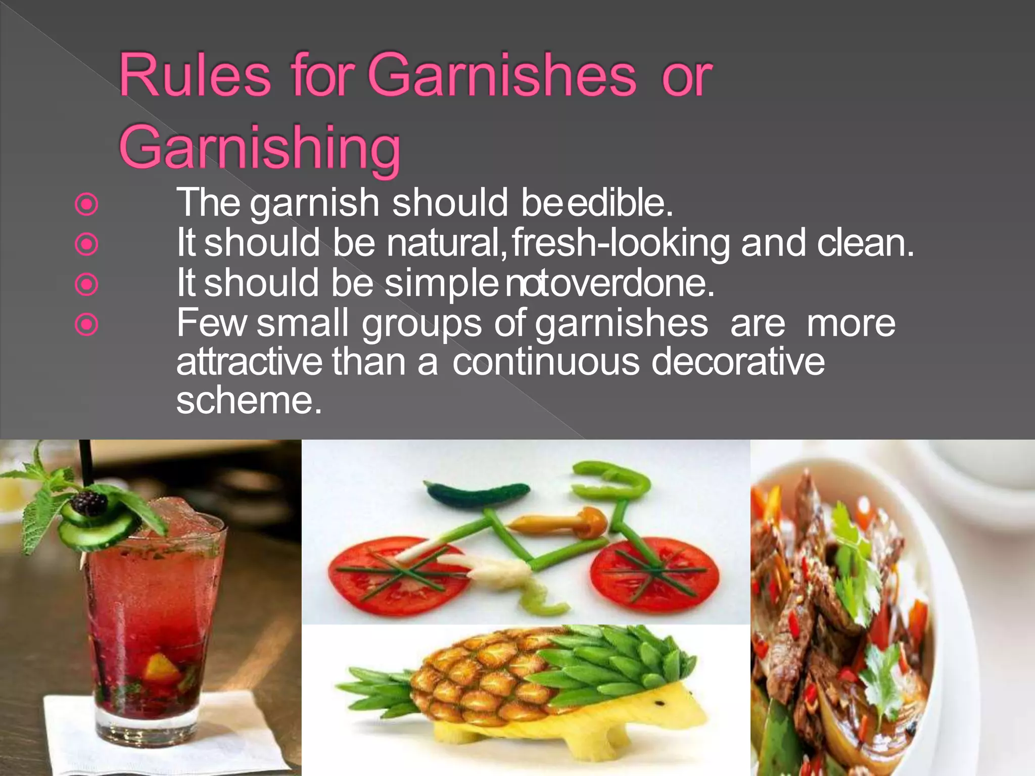 GARNISH AND ACCOMPANIMENTS | PPTX