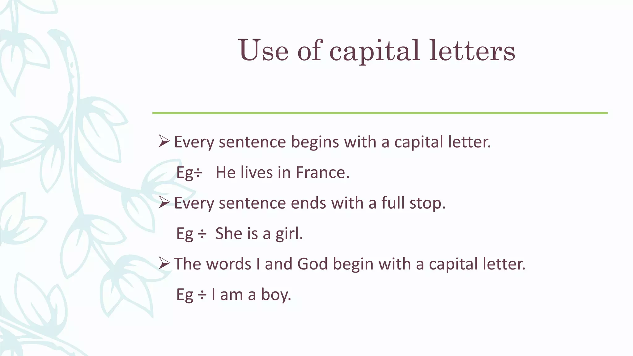 Capital Letters | PPT