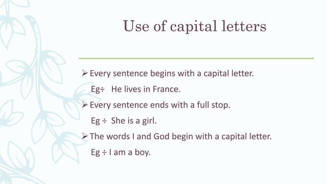 Capital Letters | PPT