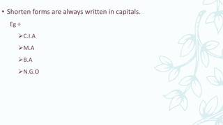 Capital Letters | PPT