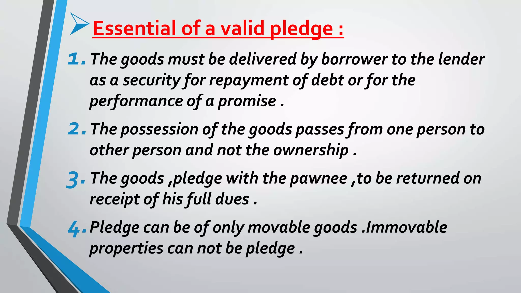 Bailment & Pledge | PPTX