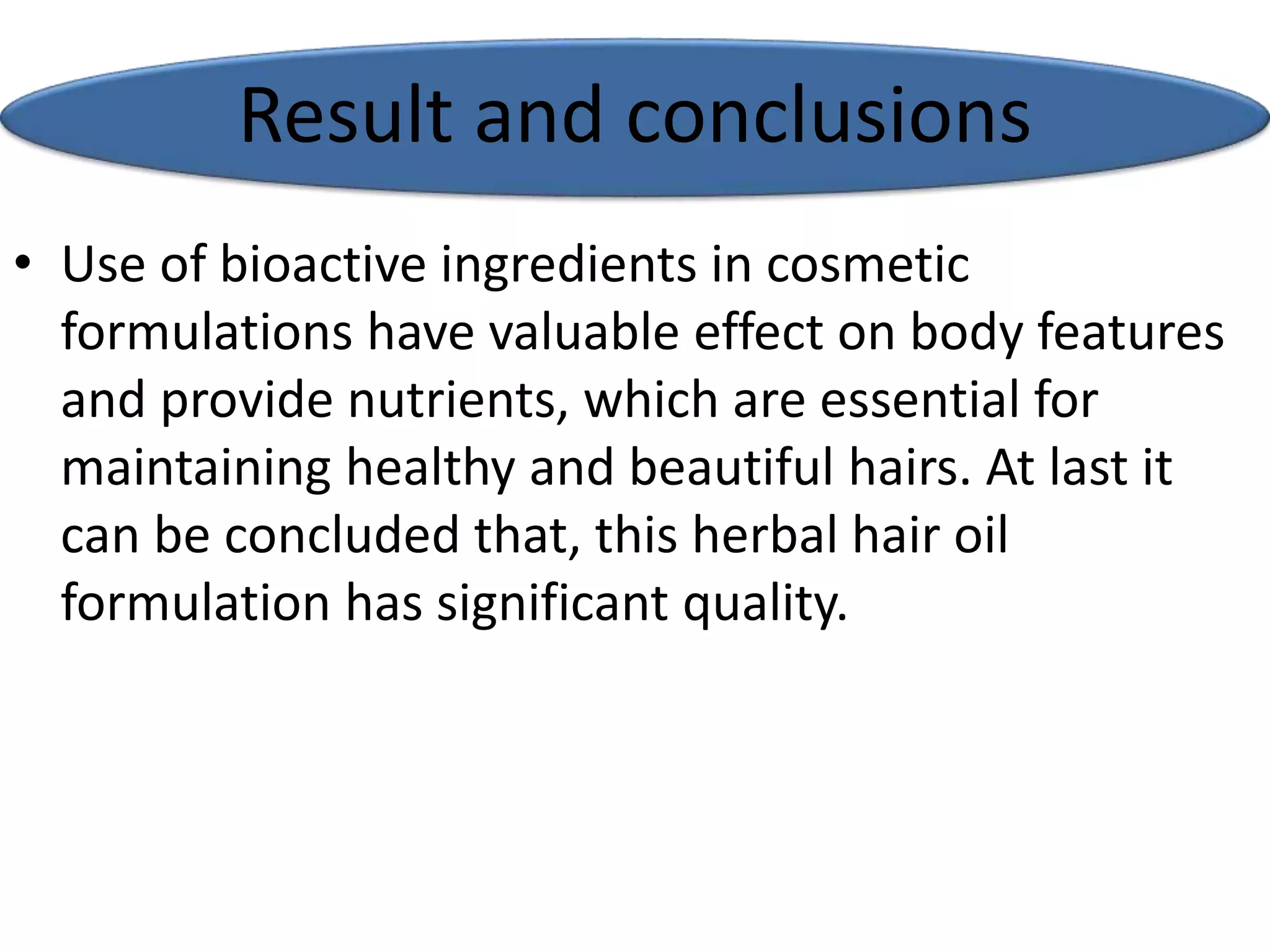 Herbal products for hair care | PPTX