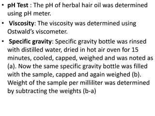 Herbal products for hair care | PPTX