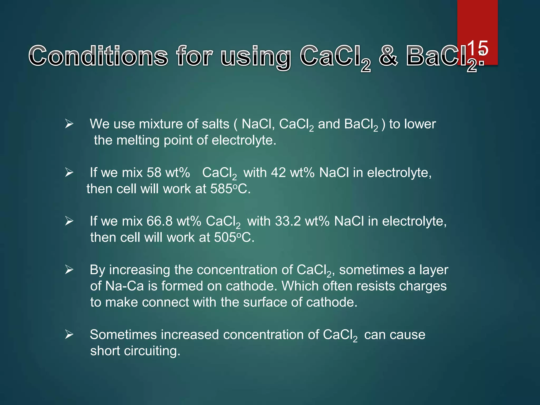Synthesis of Sodium metal | PPTX