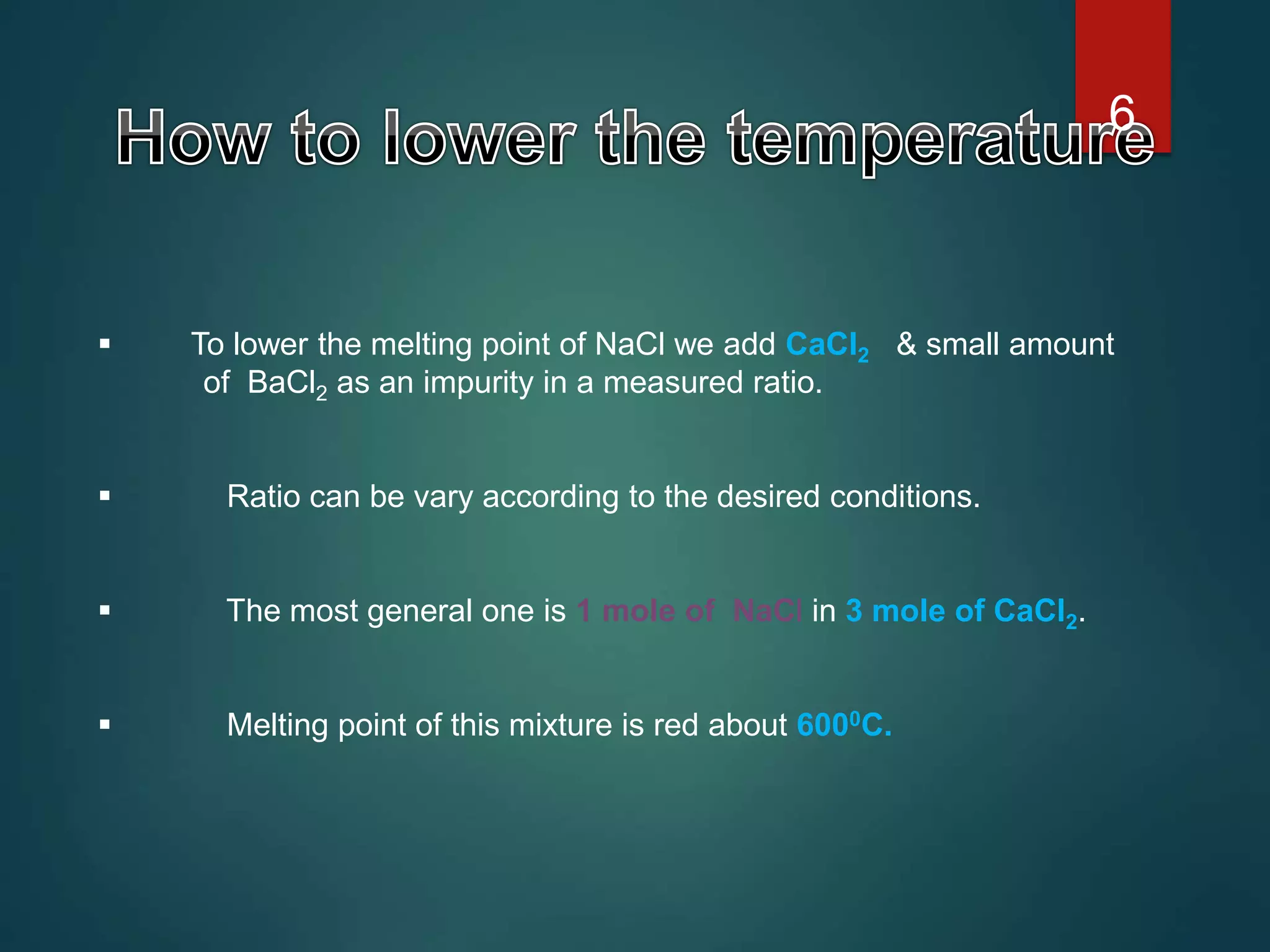 Synthesis of Sodium metal | PPT