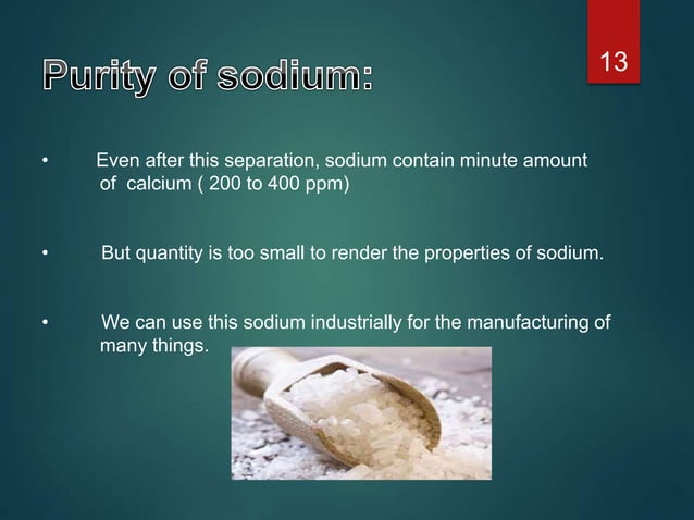 Synthesis of Sodium metal | PPTX