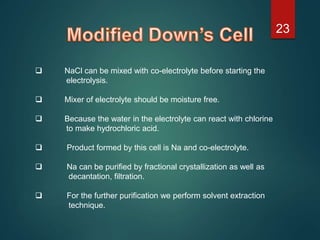 Synthesis of Sodium metal | PPTX