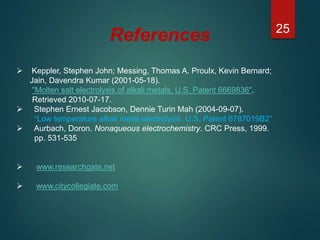 Synthesis of Sodium metal | PPTX