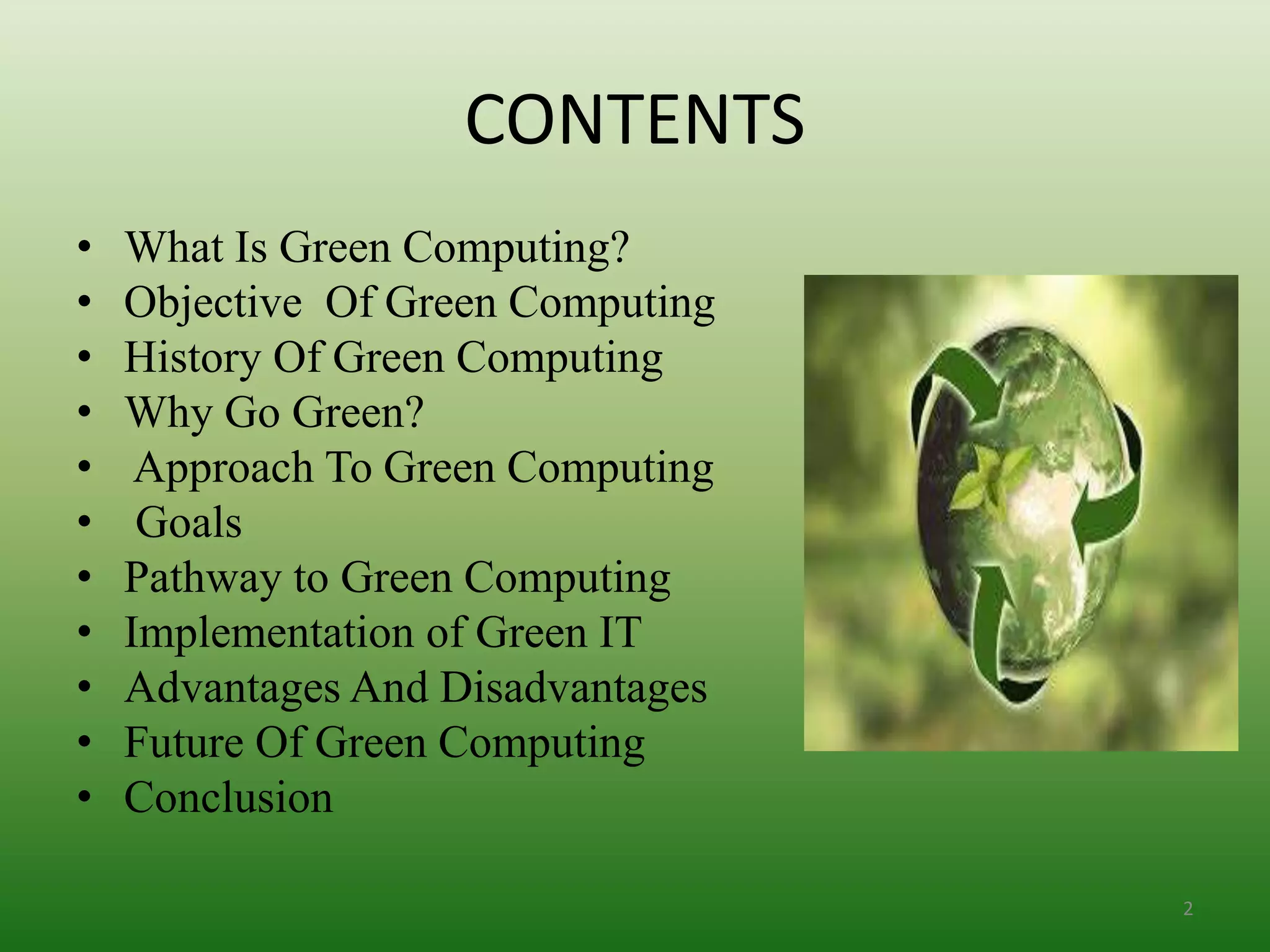 Green Computing | PPTX