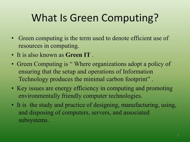 Green Computing | PPT
