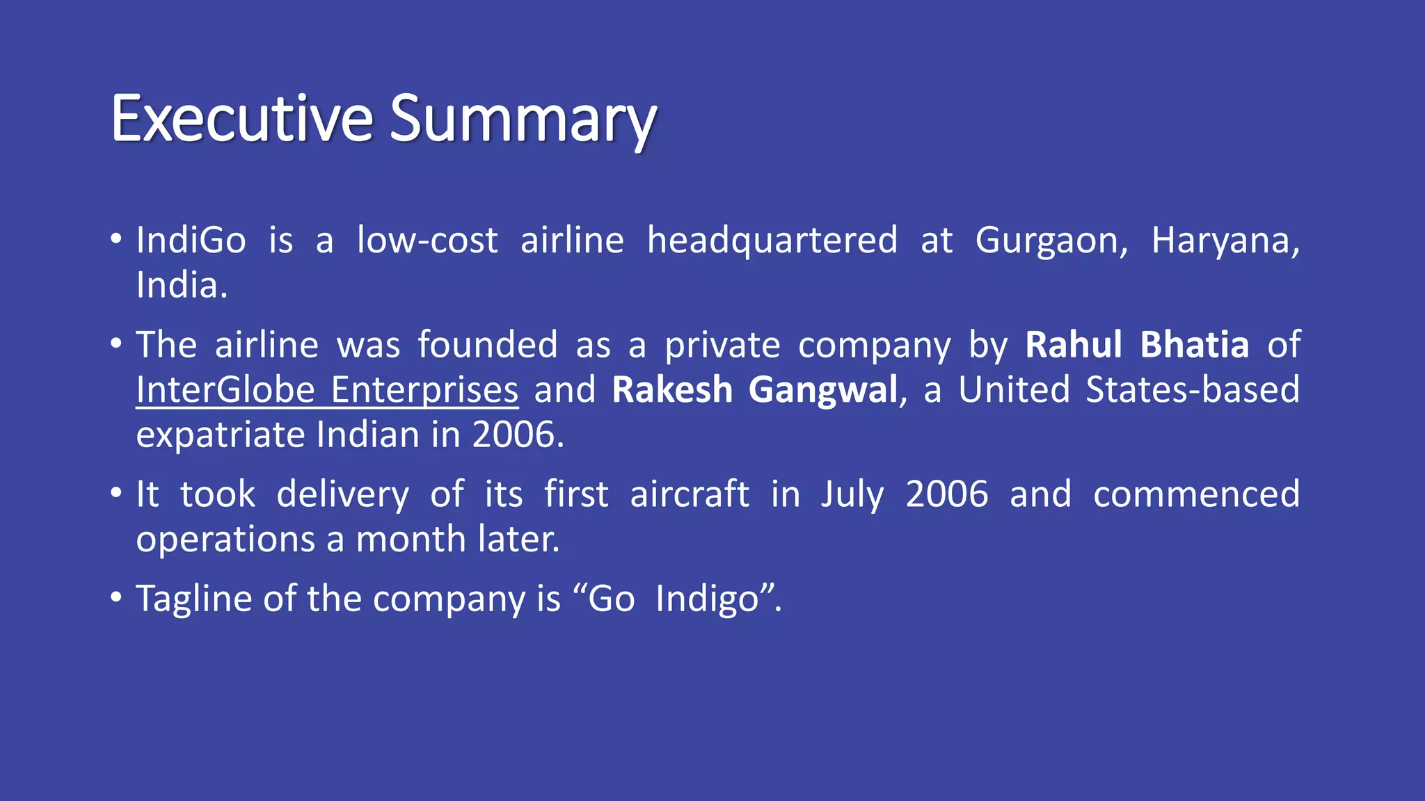 Indigo Case study | PPTX