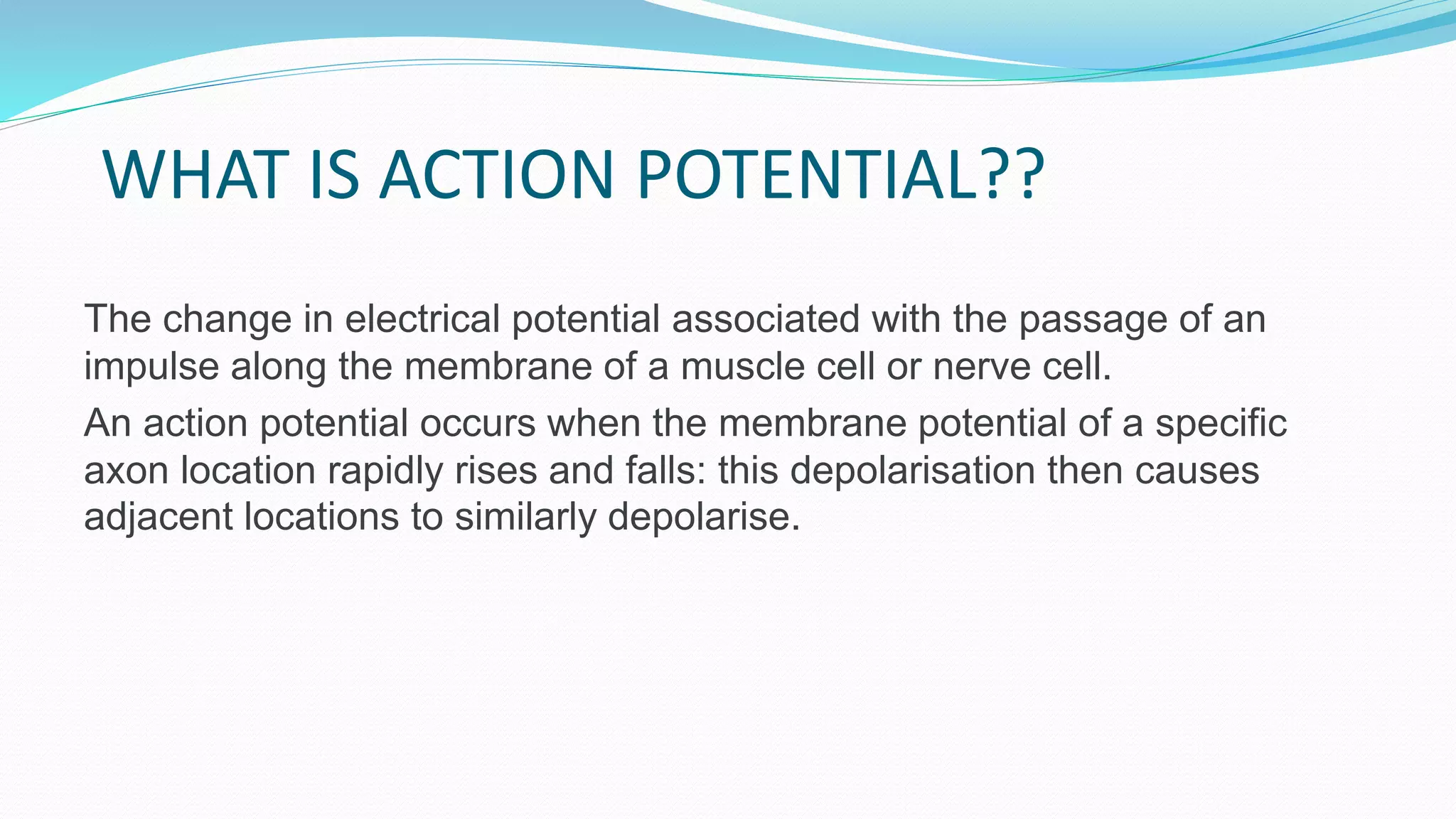 action potential presentation | PPTX
