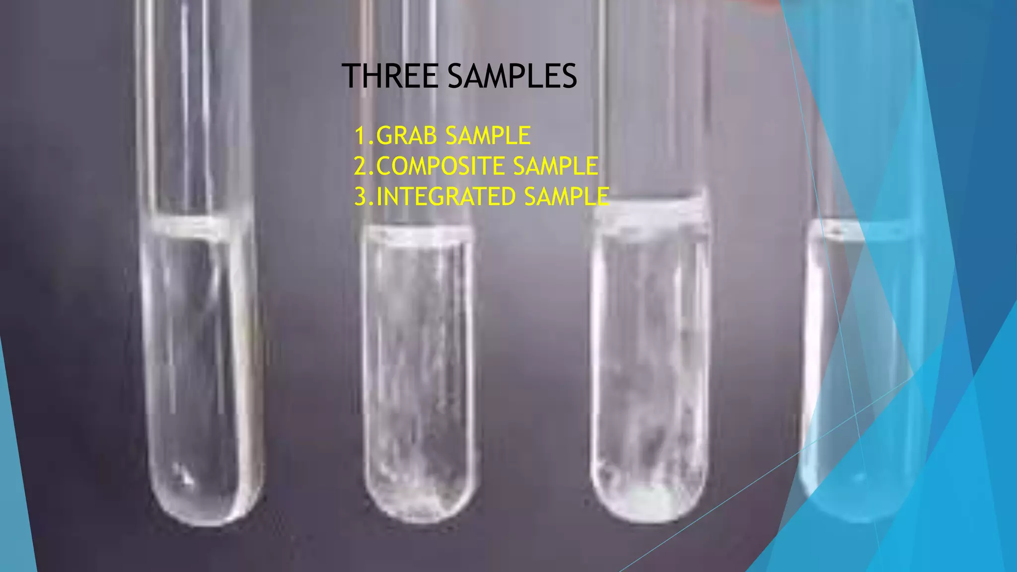Types of water sample | PPTX