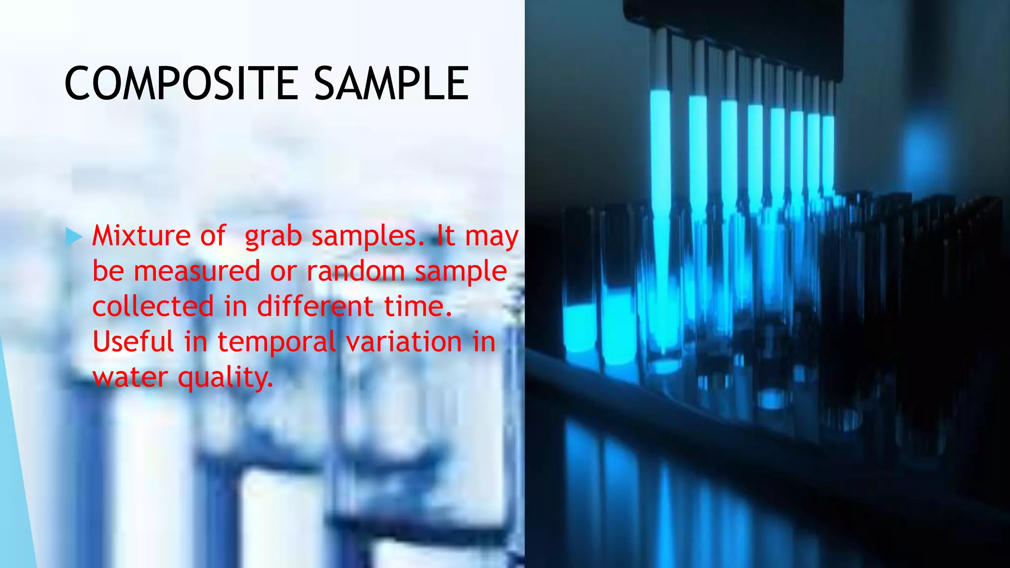 Types of water sample | PPTX