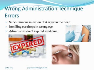 Medication Error | PPTX | Pharmaceutical Industry | Industries