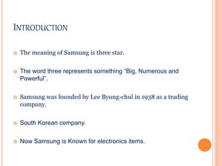Presentation On Samsung | PPTX