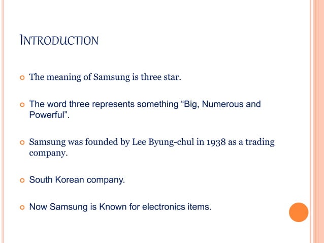 Presentation On Samsung | PPTX