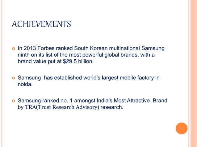 Presentation On Samsung | PPTX