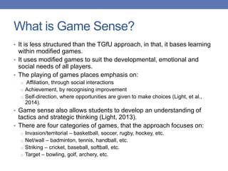 Game Sense Approach | PPT