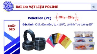 Bài Giảng Điện Tử - Bài 14: Vật liệu Polime - Võ Hữu Cảnh | PPTX