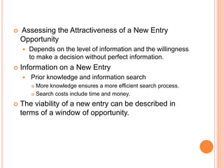 Entry Strategy for New Entry Exploitation | PPTX