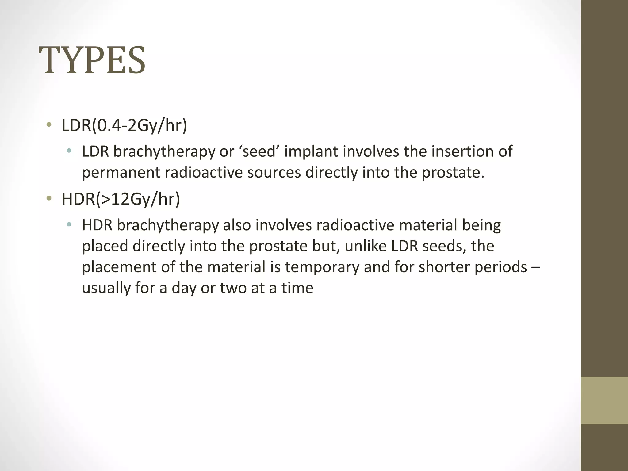 Prostate Cancer Brachytherapy | PPTX