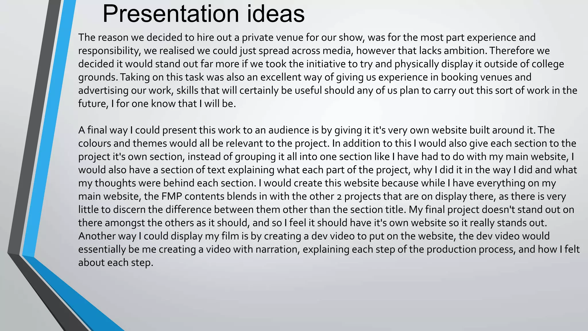 FMP Presentation | PPT