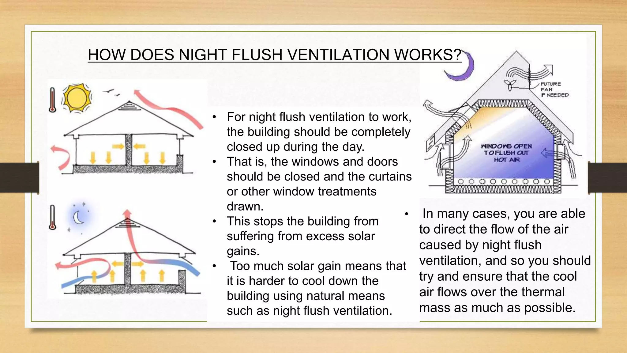 night flushing passive cooling technique | PPTX